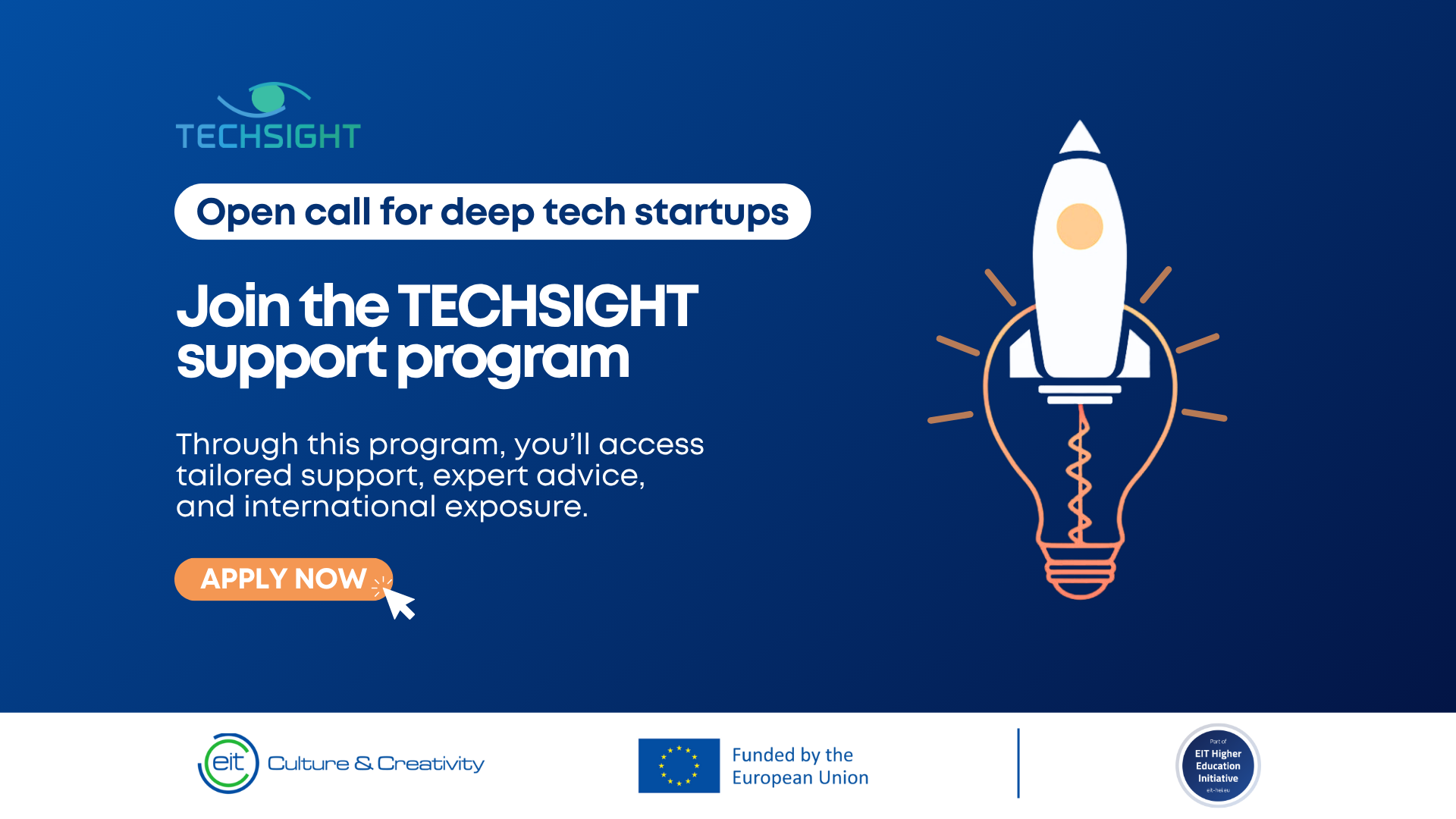 Open Call for Deep Tech Startups - Join the TECHSIGHT Support Program!